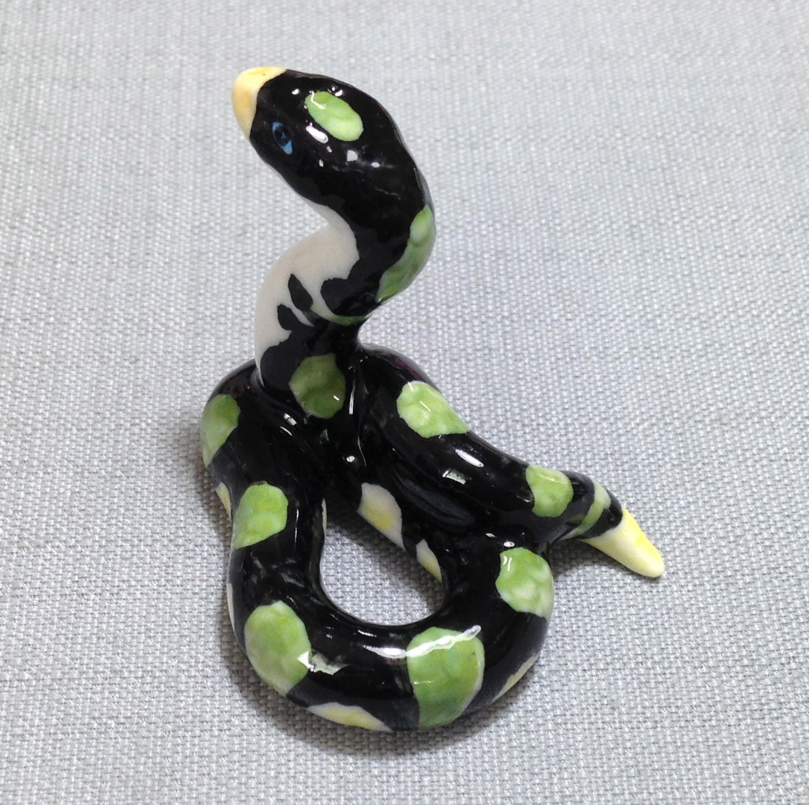 Miniature Ceramic Snake Reptile Mini Animal Cute Little Small - Etsy