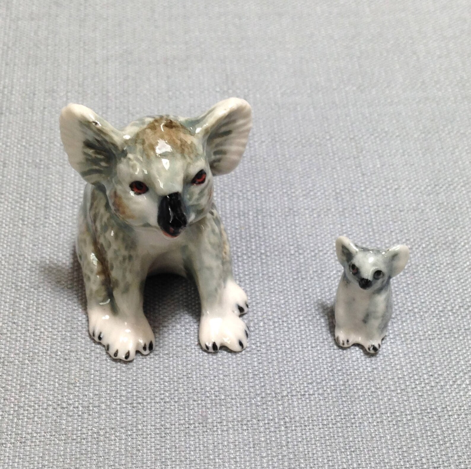 Miniature Ceramic Koalas Koala Bear Family Australia Animal - Etsy