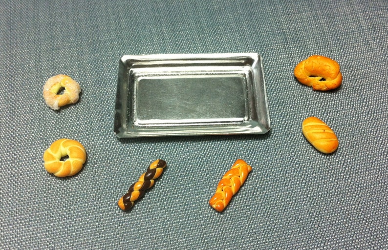 Breakfast Set Miniature Dollhouse Clay Polymer 6 Bakery Bread - Etsy