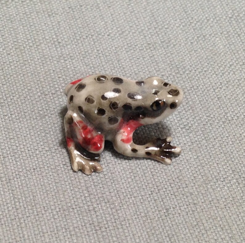 Miniature Ceramic Frog Toad Mini Baby Reptile Animal Cute | Etsy