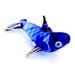 Orca Miniature Glass Killer Whale Animal Little Blue White Figurine ...
