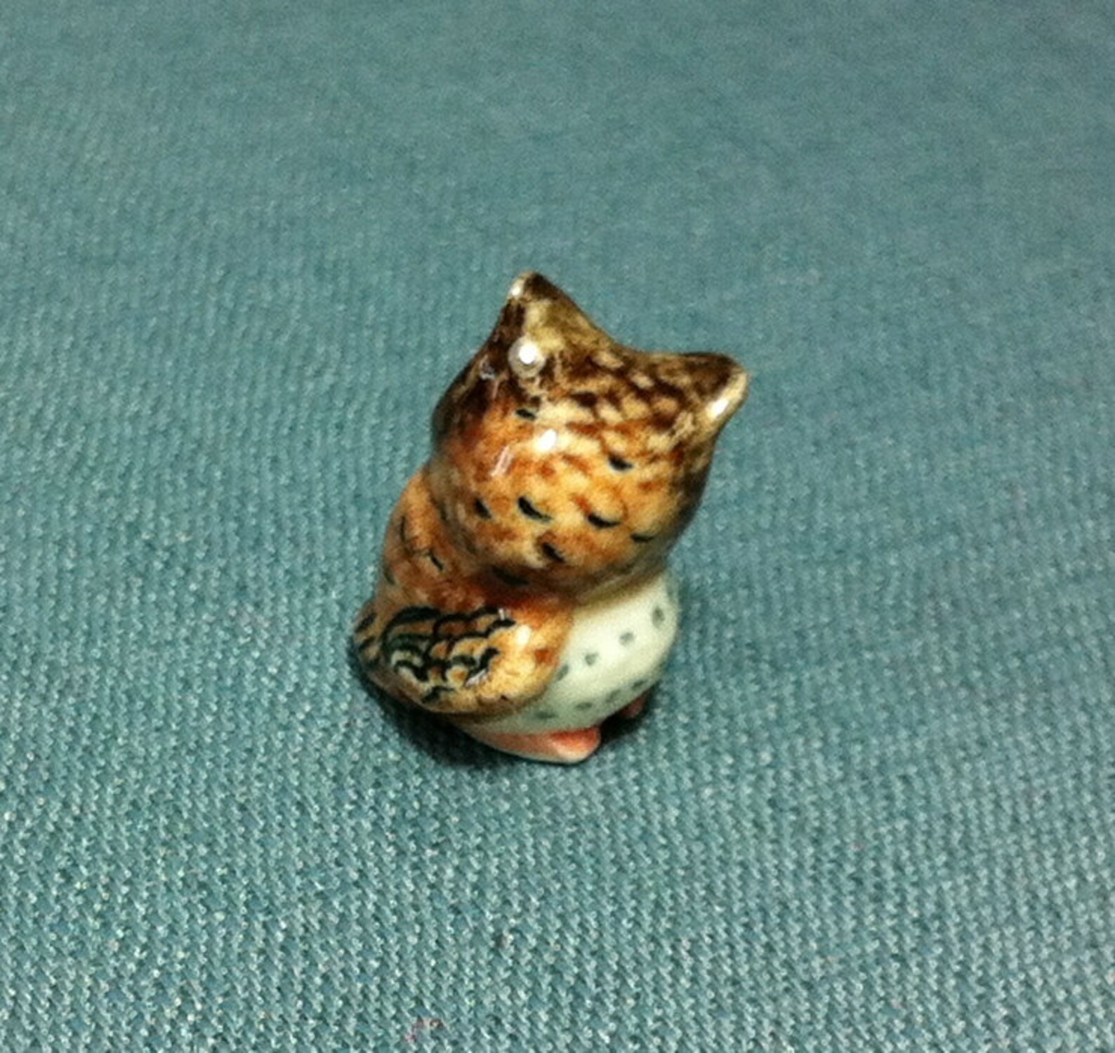 Miniature Ceramic Owl Bird Mini Baby Night Animal Cute Little - Etsy