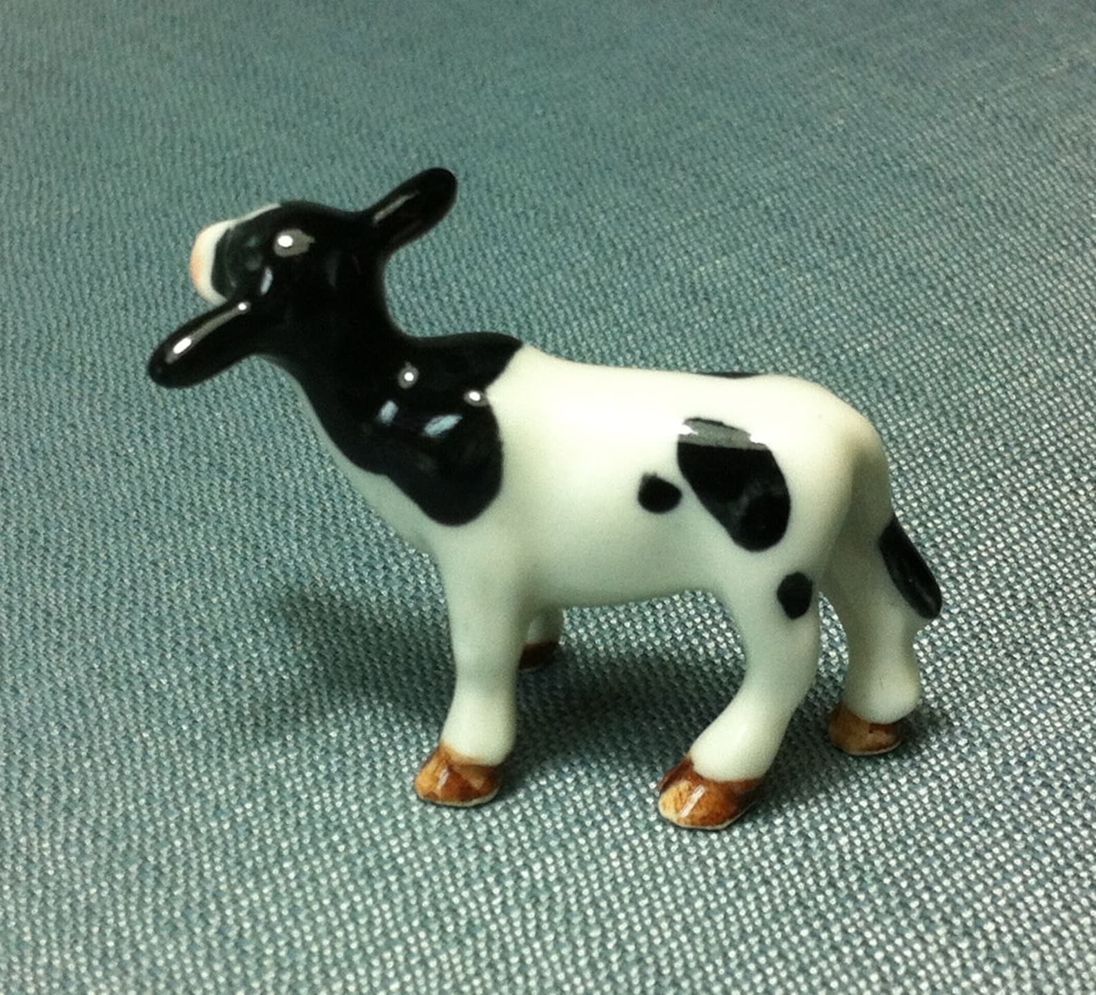 Miniature Ceramic Calf Baby Cow Animal Cute Little Tiny Small - Etsy