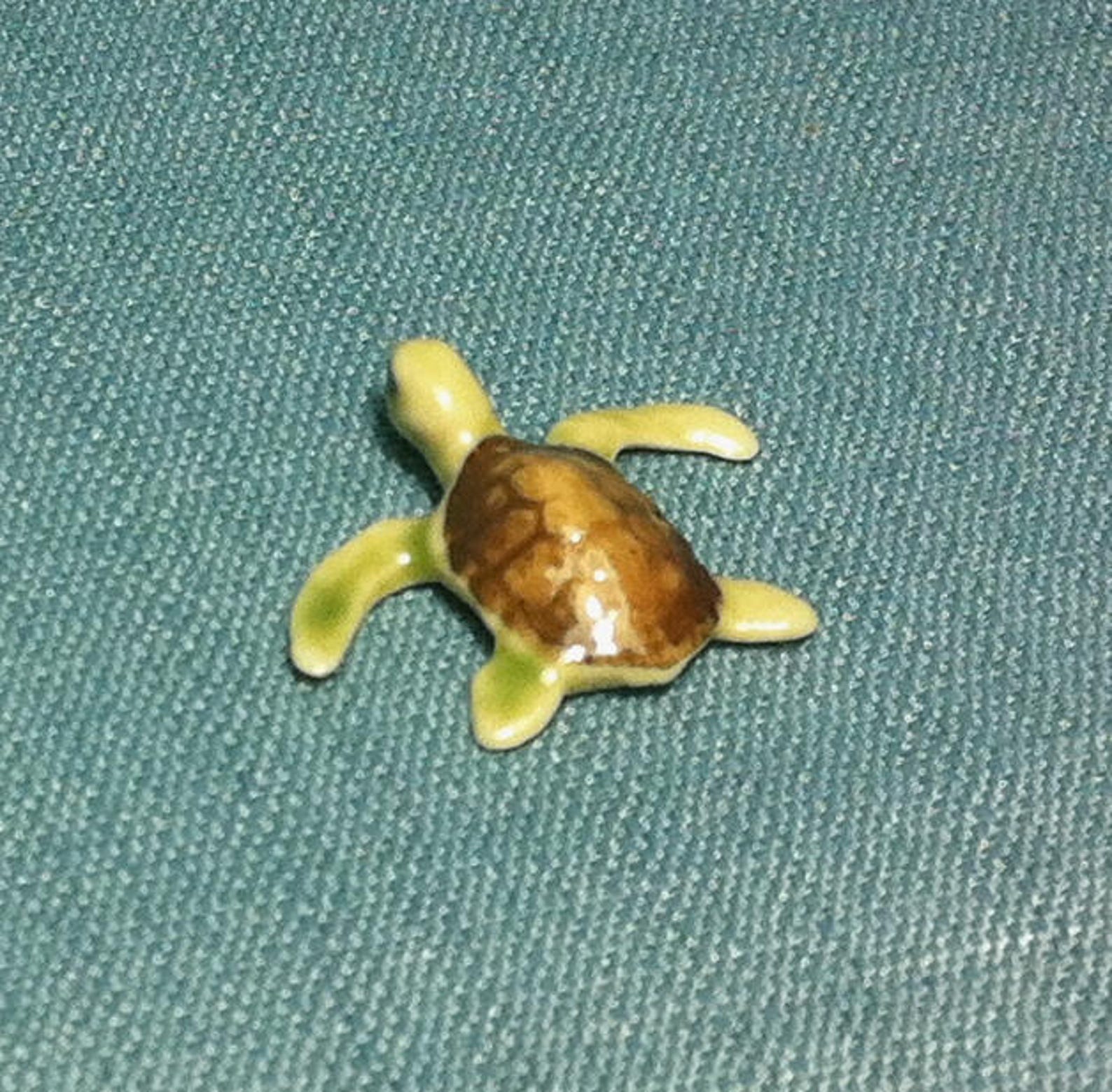 Miniature Ceramic Turtle Baby Reptile Sea Animal Cute Little - Etsy