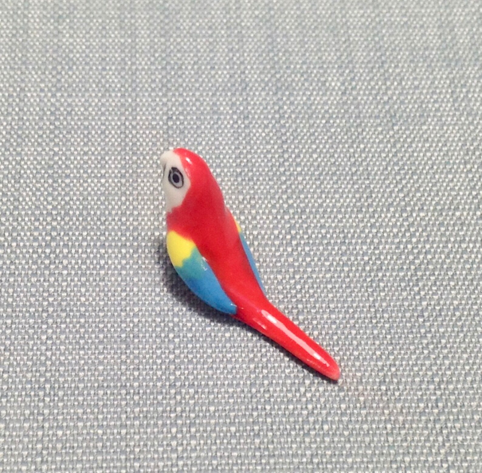 Miniature Ceramic Parrot Exotic Bird Animal Cute Little Tiny - Etsy