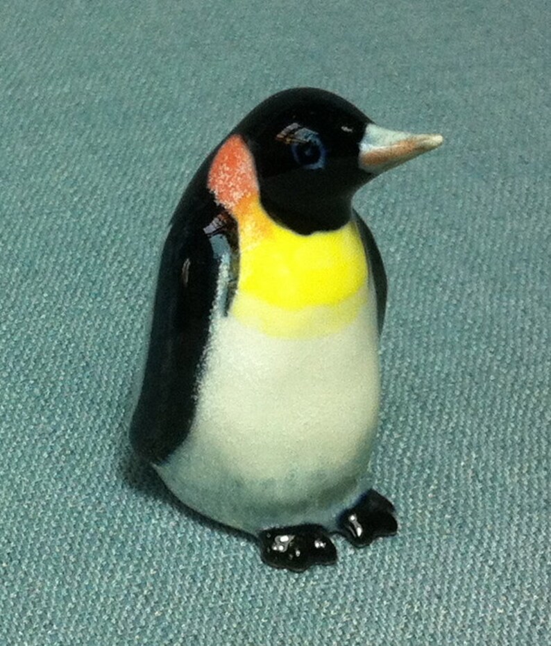 Miniature Ceramic Penguin Auk Bird Animal Cute Little Tiny | Etsy