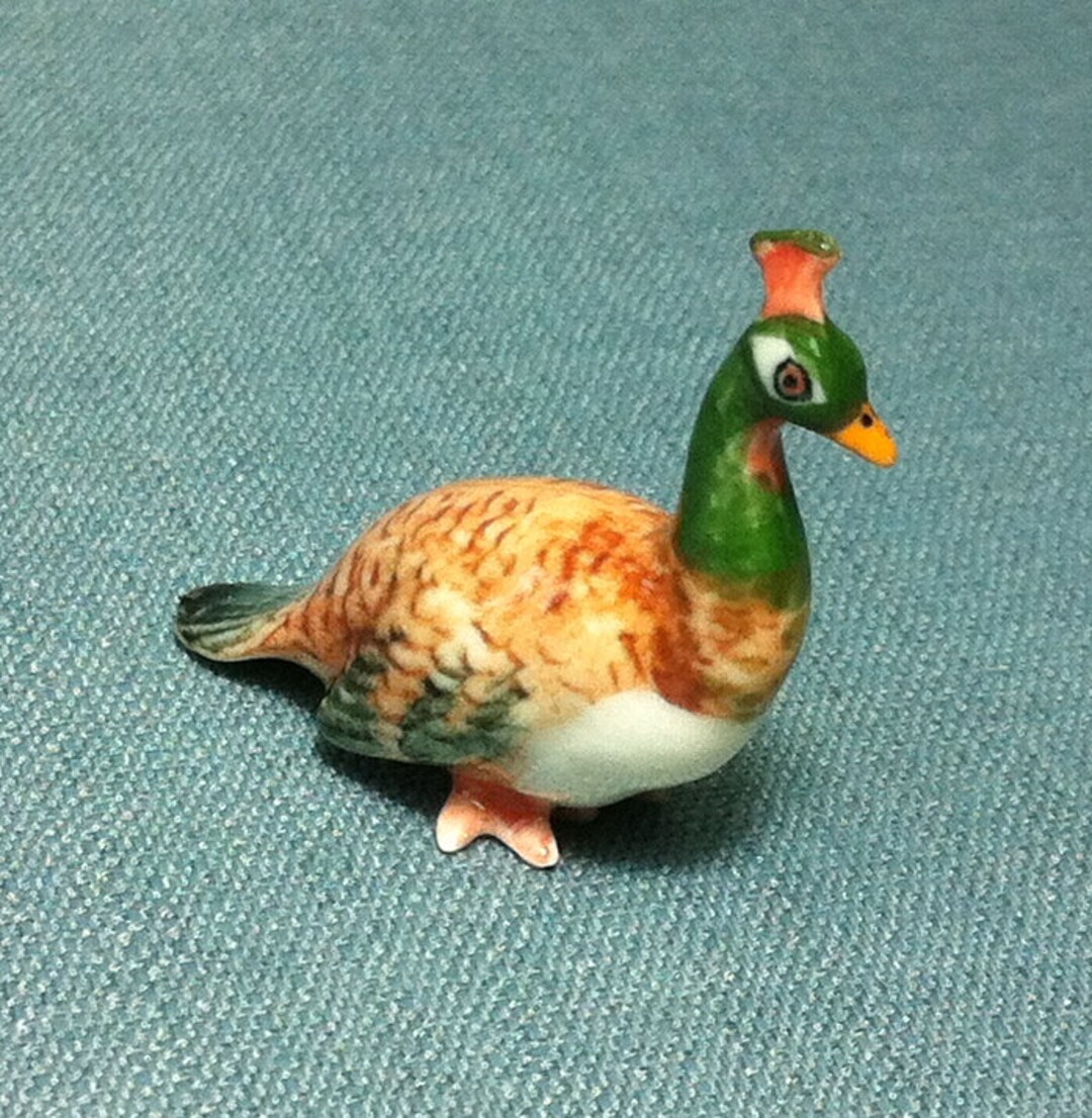 Miniature Ceramic Peacock Bird Animal Cute Little Tiny Small - Etsy
