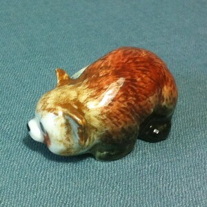 Miniature Ceramic Red Lesser Panda Cat Bear Animal Cute Little - Etsy