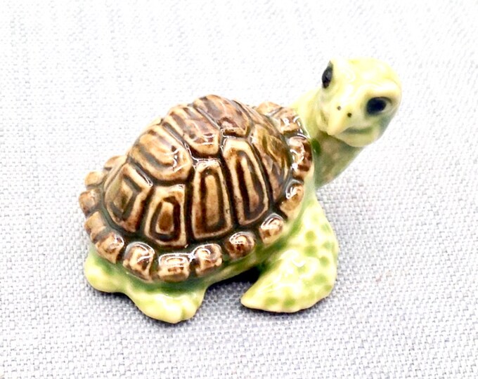 Miniature Ceramic Turtle Reptile Sea Animal Cute Little Tiny Small ...