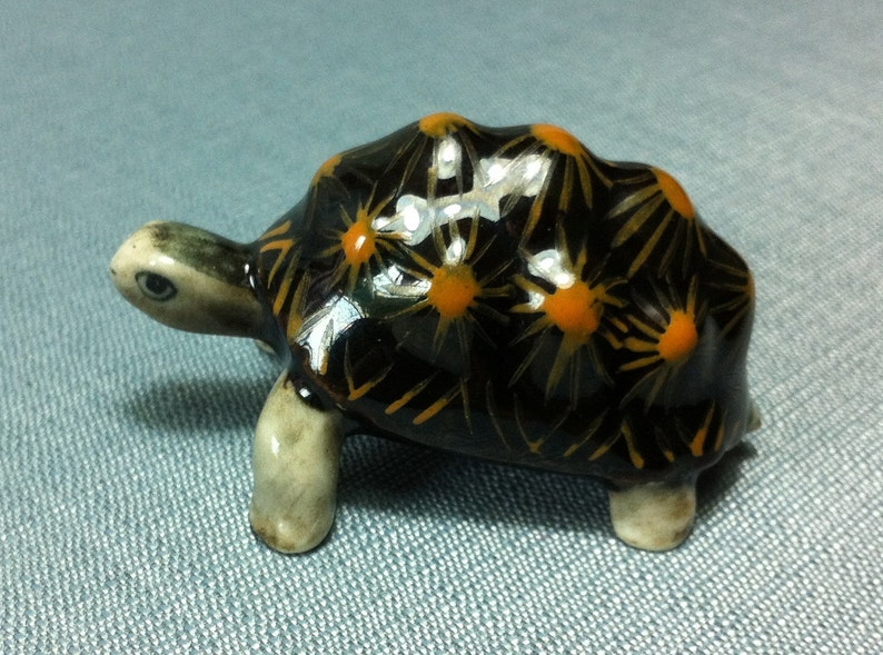 Miniature Ceramic Exotic Turtle Reptile Animal Cute Little - Etsy