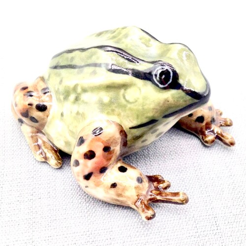 Miniature Ceramic Frog Toad Animal Cute Little Tiny Small Blue - Etsy