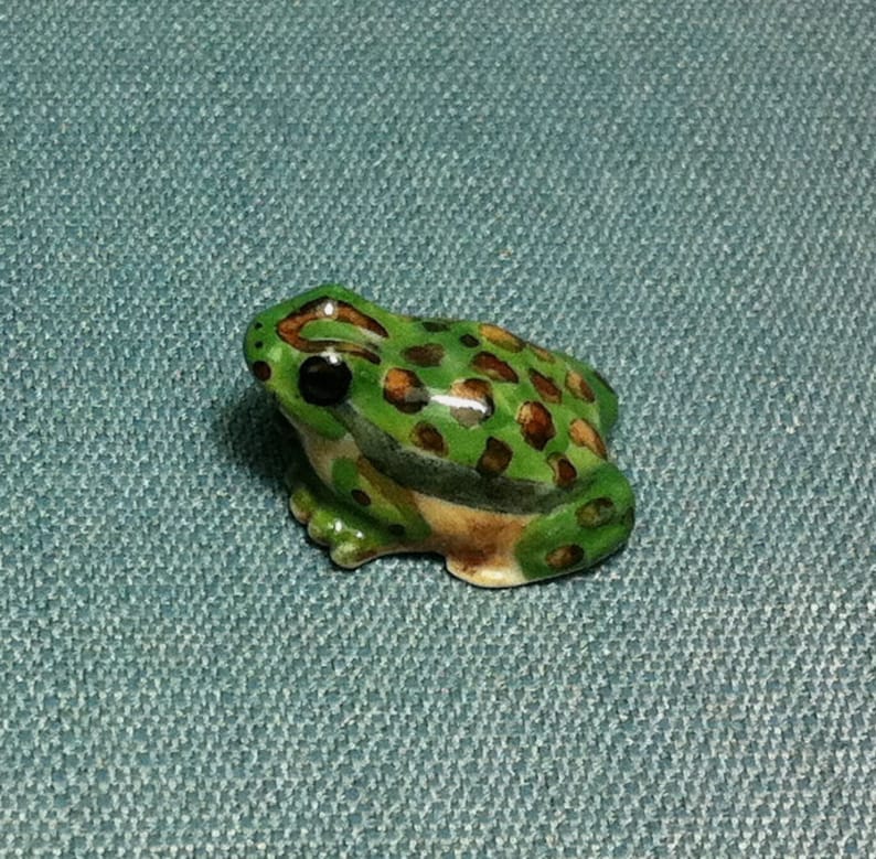 Miniature Ceramic Frog Toad Mini Baby Reptile Animal Cute - Etsy