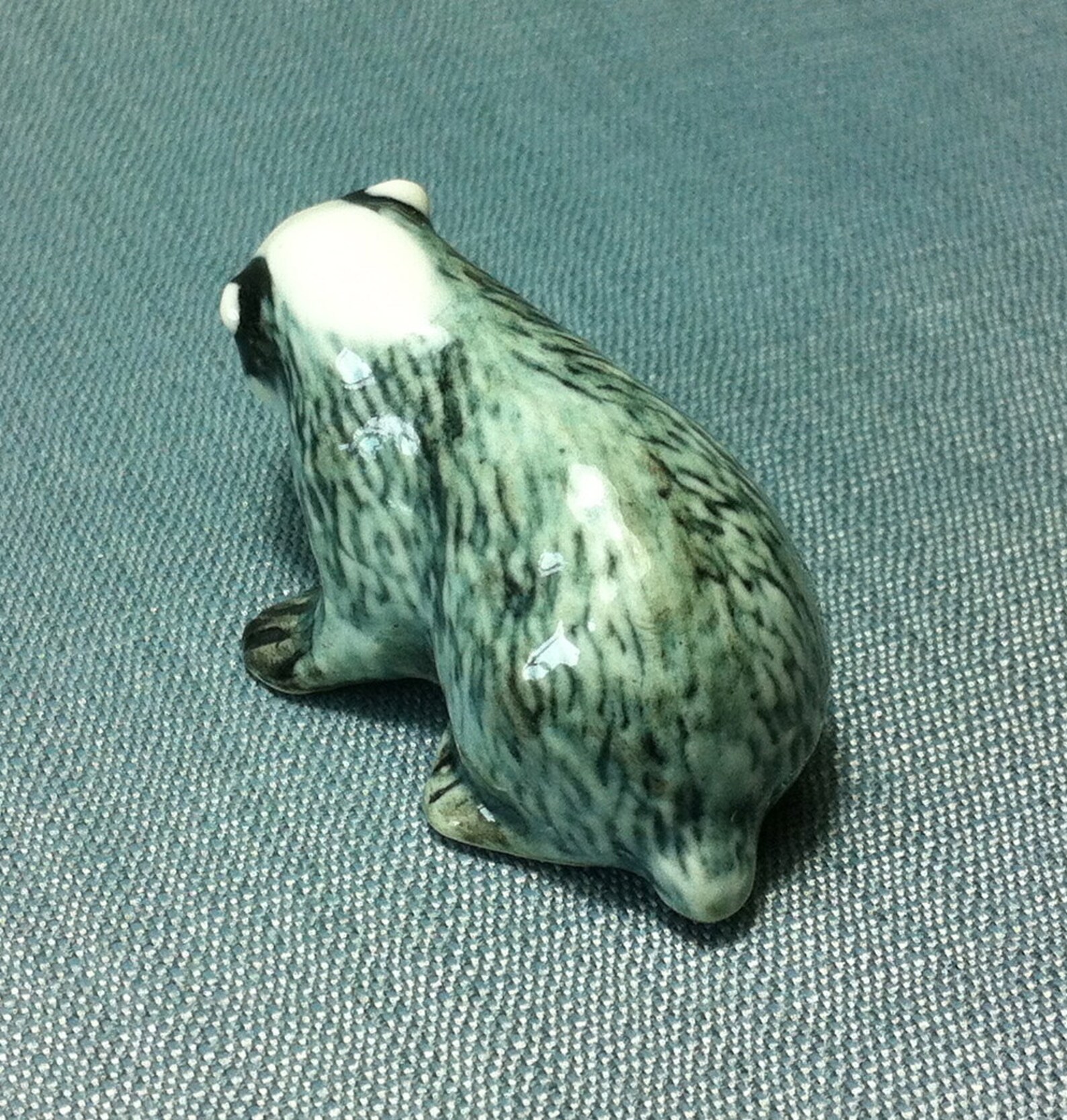 Miniature Ceramic Badger Sitting Animal Cute Little Tiny Small - Etsy