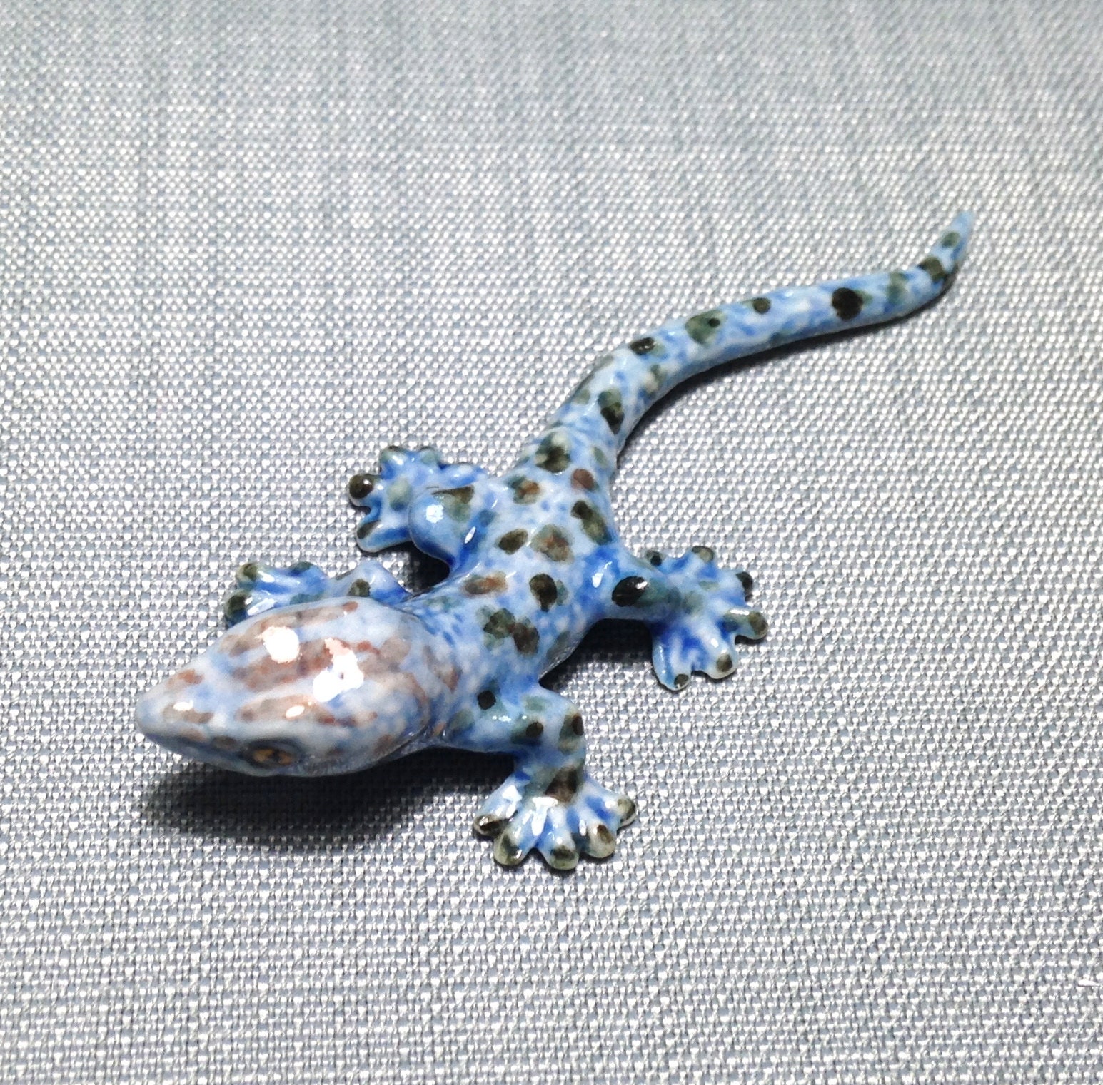 Miniature Ceramic Gecko Lizard Reptile Animal Cute Little Tiny - Etsy ...