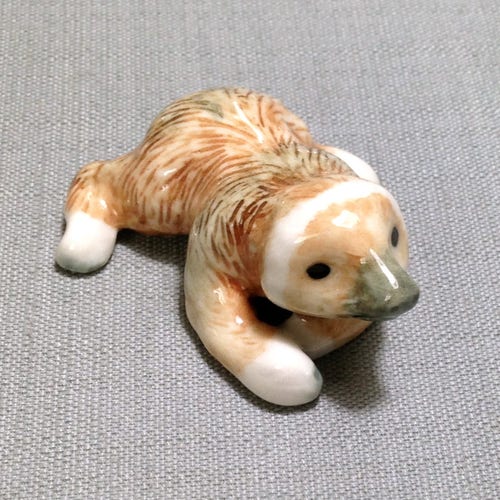Miniature Ceramic Sloth Monkey Walking Animal Cute Little Tiny - Etsy
