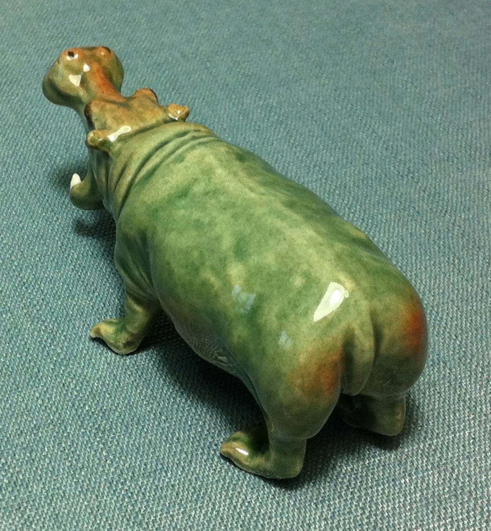 Miniature Ceramic Hippo Hippopotamus Animal Cute Little Tiny | Etsy