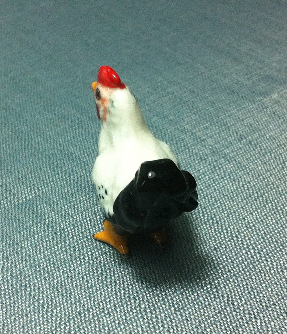 Miniature Ceramic Rooster Hen Chicken Animal Cute Little Tiny - Etsy