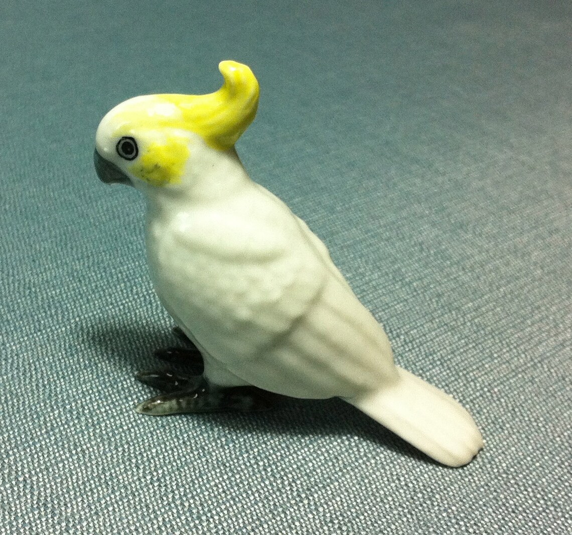 Miniature Ceramic Parrot Exotic Bird Animal Cute Little Tiny | Etsy