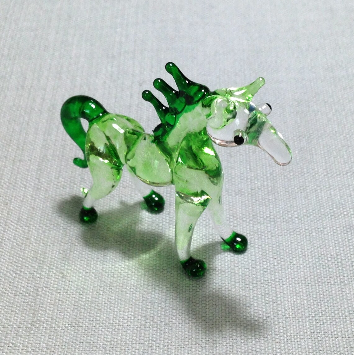 Hand Blown Glass Miniature Horse Wild Stallion Animal Cute | Etsy