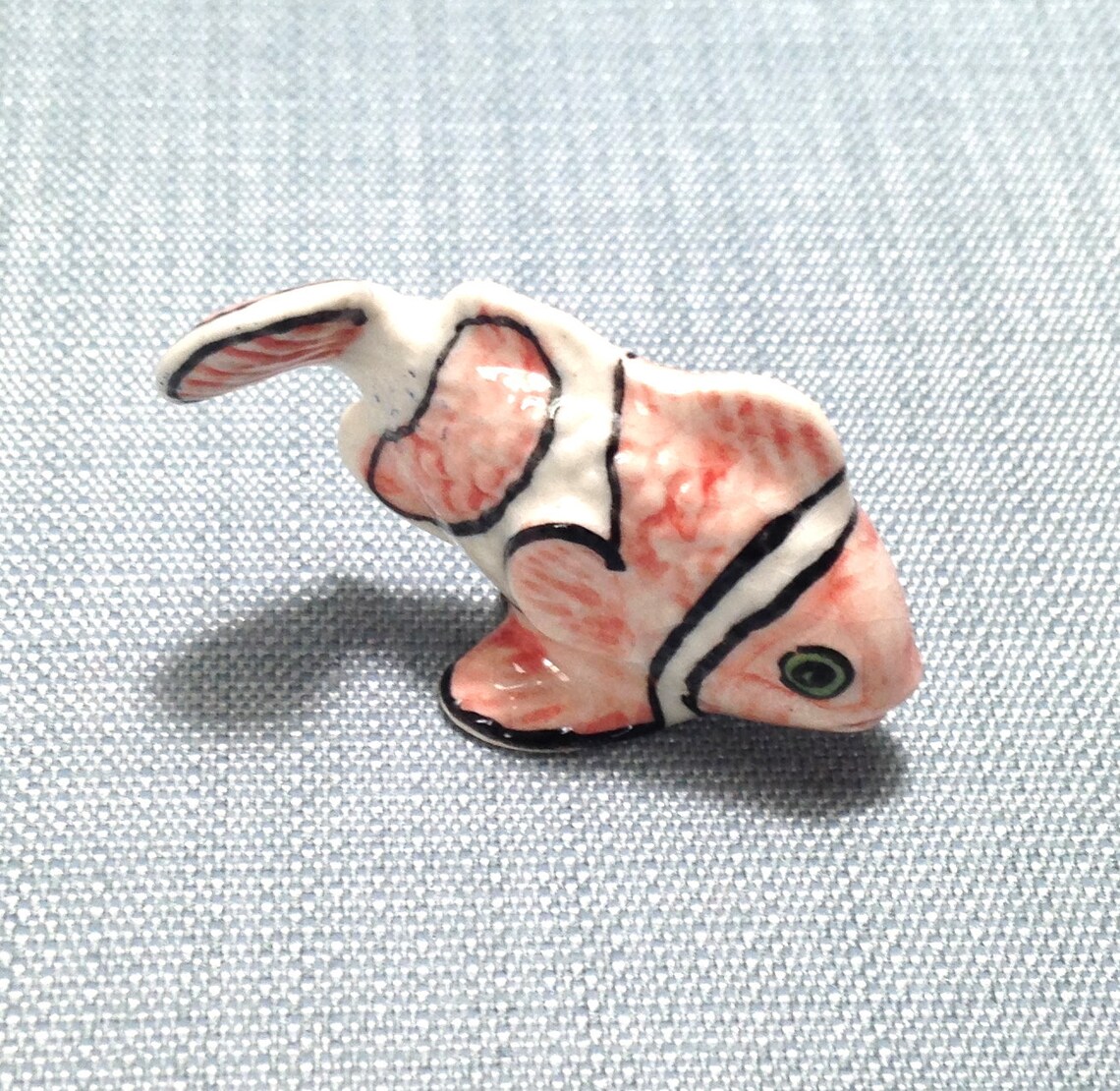 Miniature Ceramic Exotic Fish Sea Clown Animal Cute Tiny - Etsy