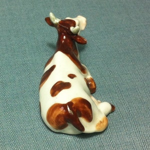 Miniature Ceramic Farm Cow Bull Animal Cute Little Tiny Small | Etsy