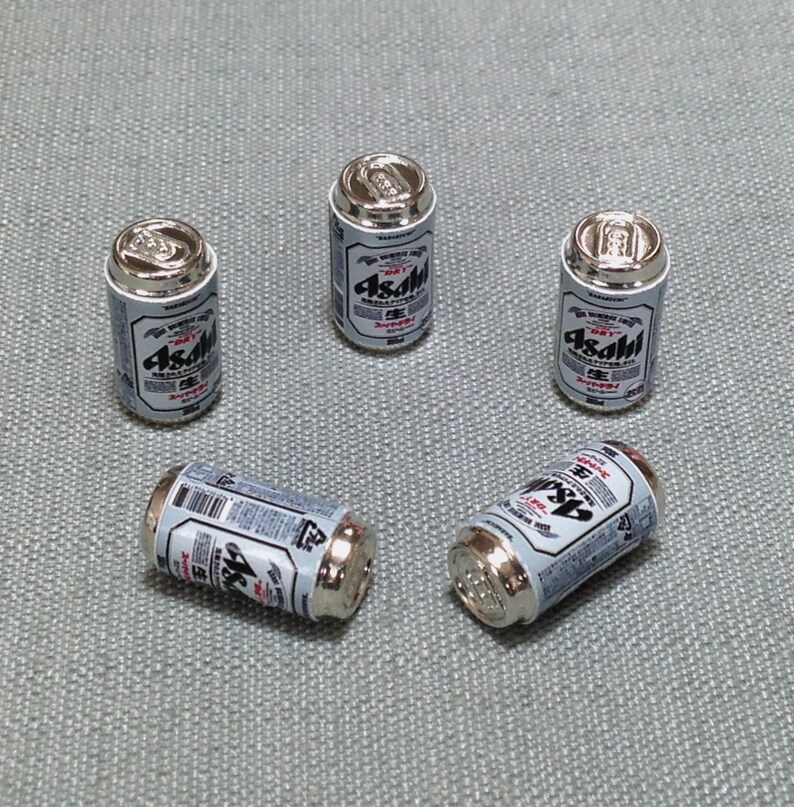 5 Miniature Beer Cans Plastic Drinks Refreshment Asian Alcohol | Etsy