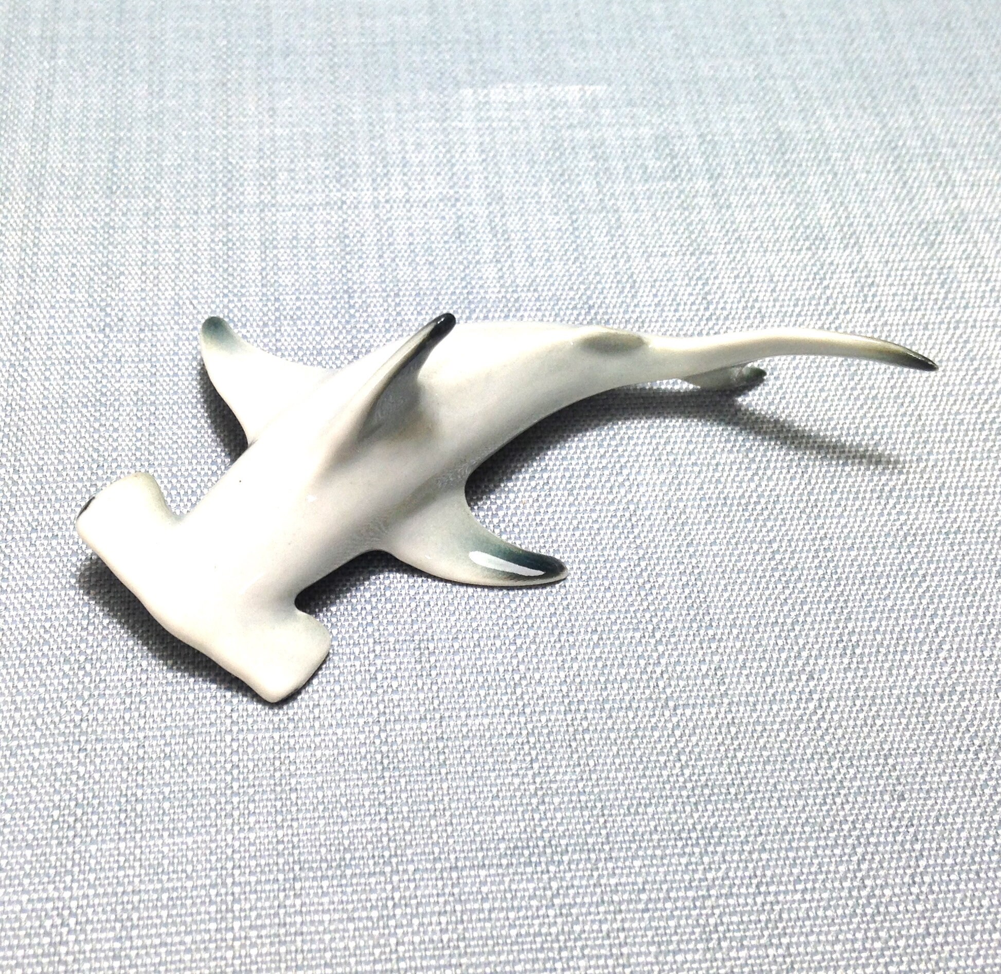 Miniature Ceramic Hammerhead Shark Fish Sea Animal Cute Little | Etsy