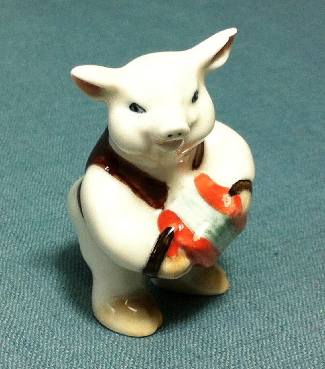 Miniature Ceramic Pig Pork Playing Music Accordion Animal Cute - Etsy