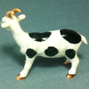 Miniature Ceramic Goat Funny Farm Animal Cute Little Tiny - Etsy
