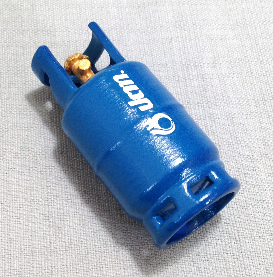 Miniature Dollhouse Gas Bottle Cylinder Tank Kitchen Cooking Blue ...