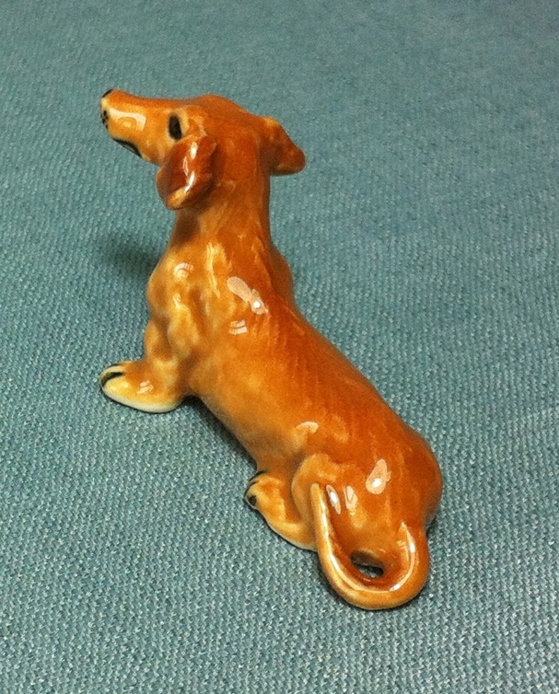 Miniature Ceramic Dog Dachshund Animal Cute Little Tiny Small | Etsy