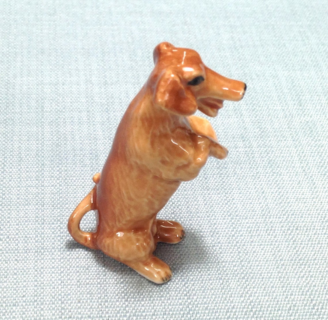 Miniature Ceramic Dog Dachshund Animal Cute Little Tiny Small - Etsy