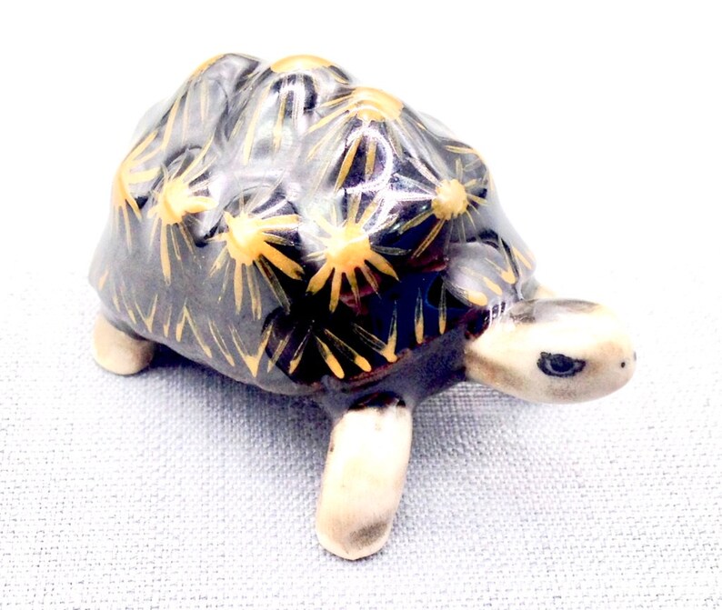 Miniature Ceramic Exotic Turtle Reptile Animal Cute Little - Etsy