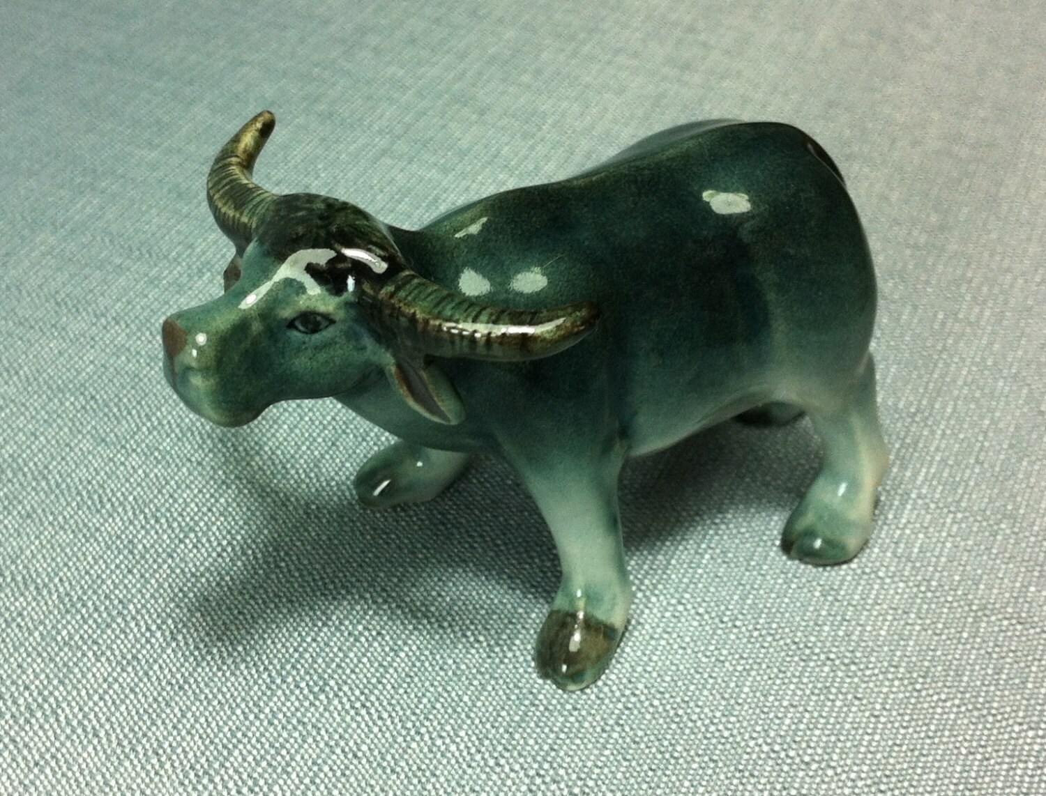 Miniature Ceramic Water Buffalo Animal Cute Little Tiny Small | Etsy