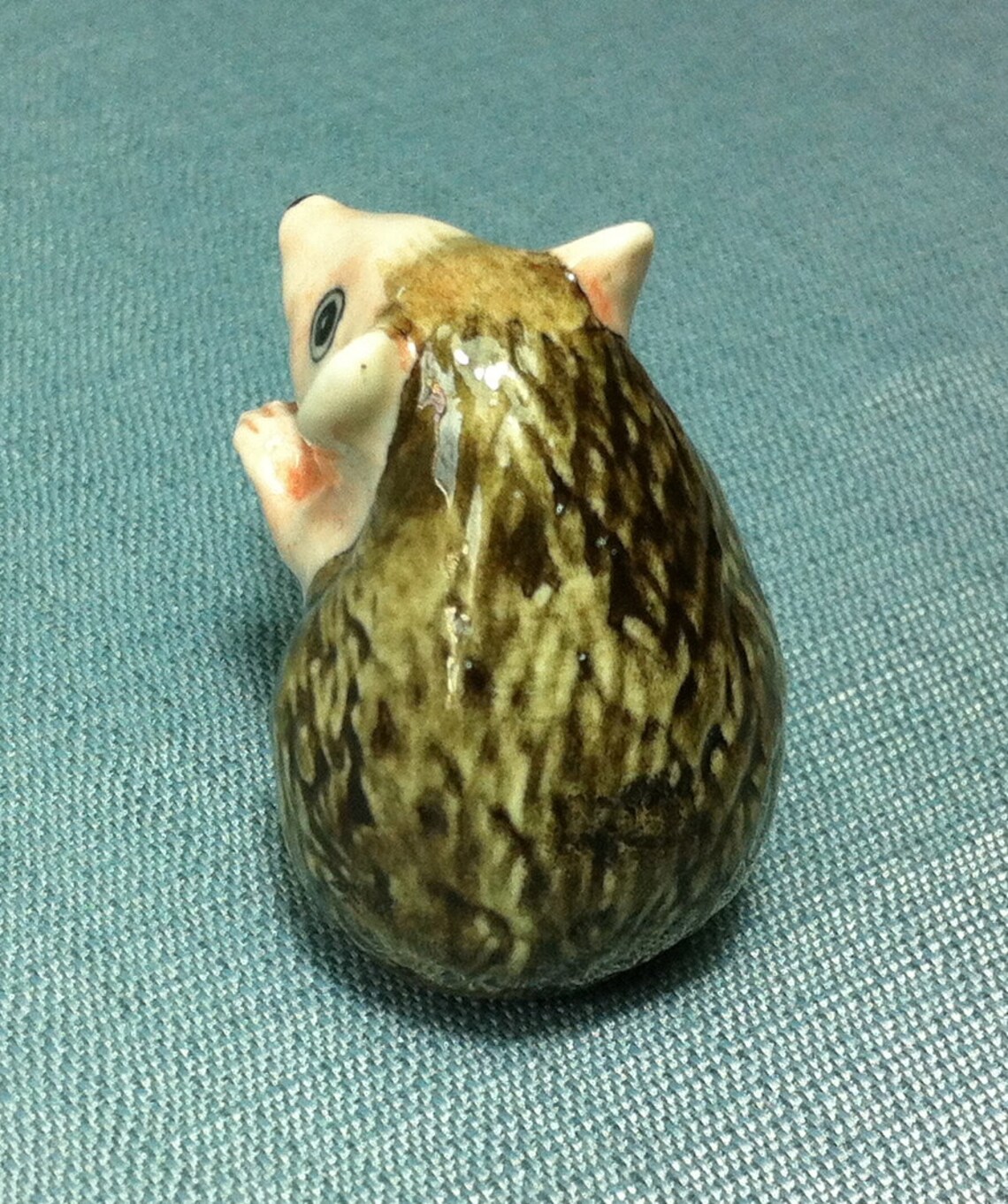 Miniature Ceramic Hedgehog Standing Animal Cute Little Funny - Etsy