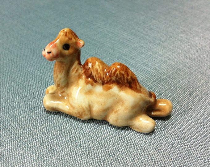 Miniature Ceramic Desert Camel Sitting Animal Cute Little Tiny Small ...