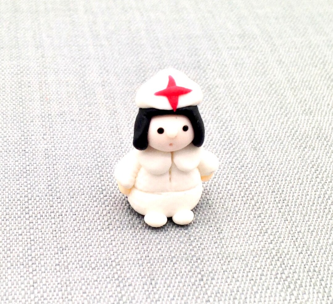 Miniature Funny Hospital Nurse Clay Polymer Cute Tiny Little - Etsy