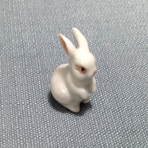 Miniature Ceramic Rabbit Standing Bunny Mini Baby Animal Cute - Etsy