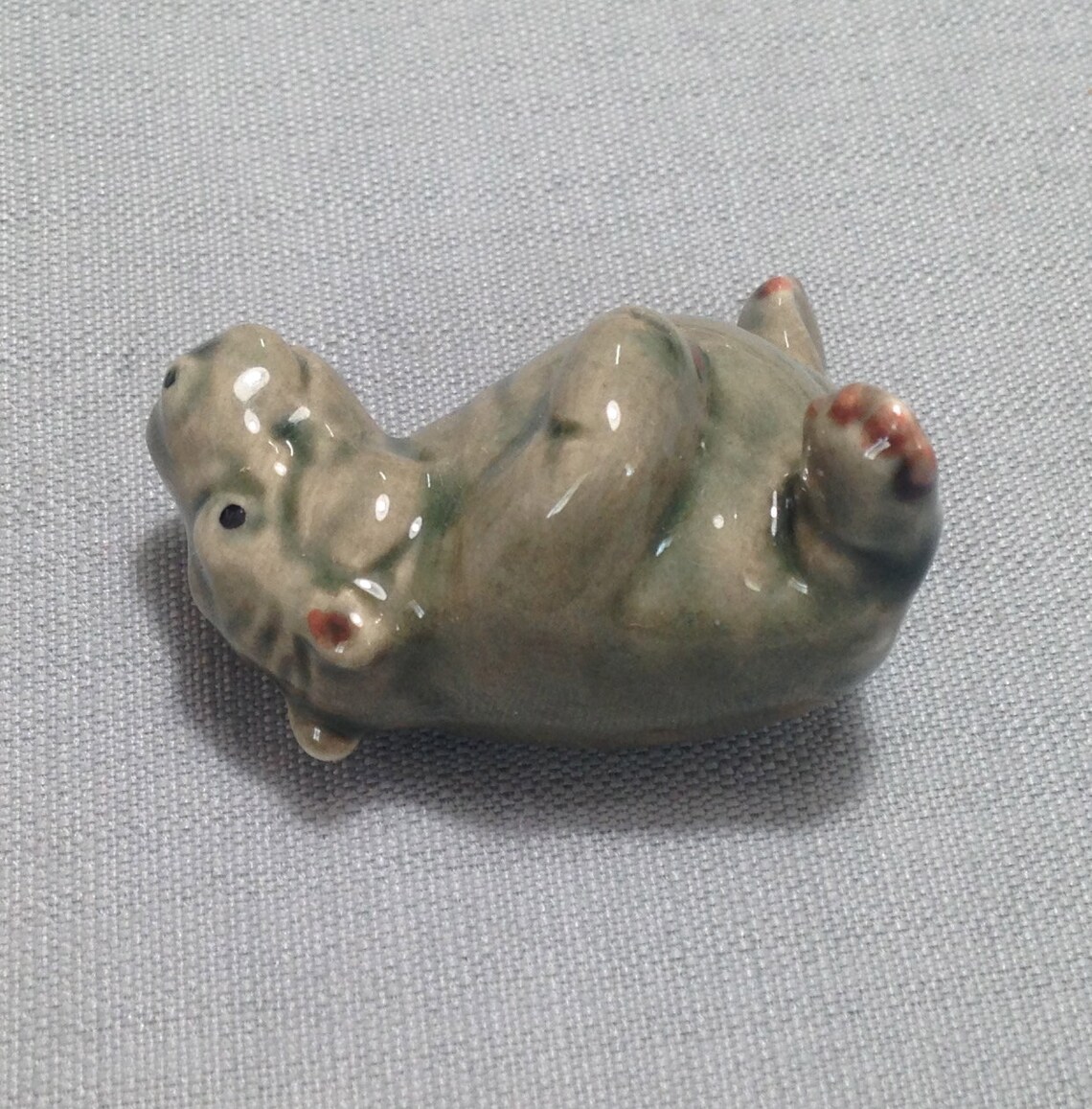 Miniature Ceramic Hippo Hippopotamus Animal Cute Little Tiny - Etsy