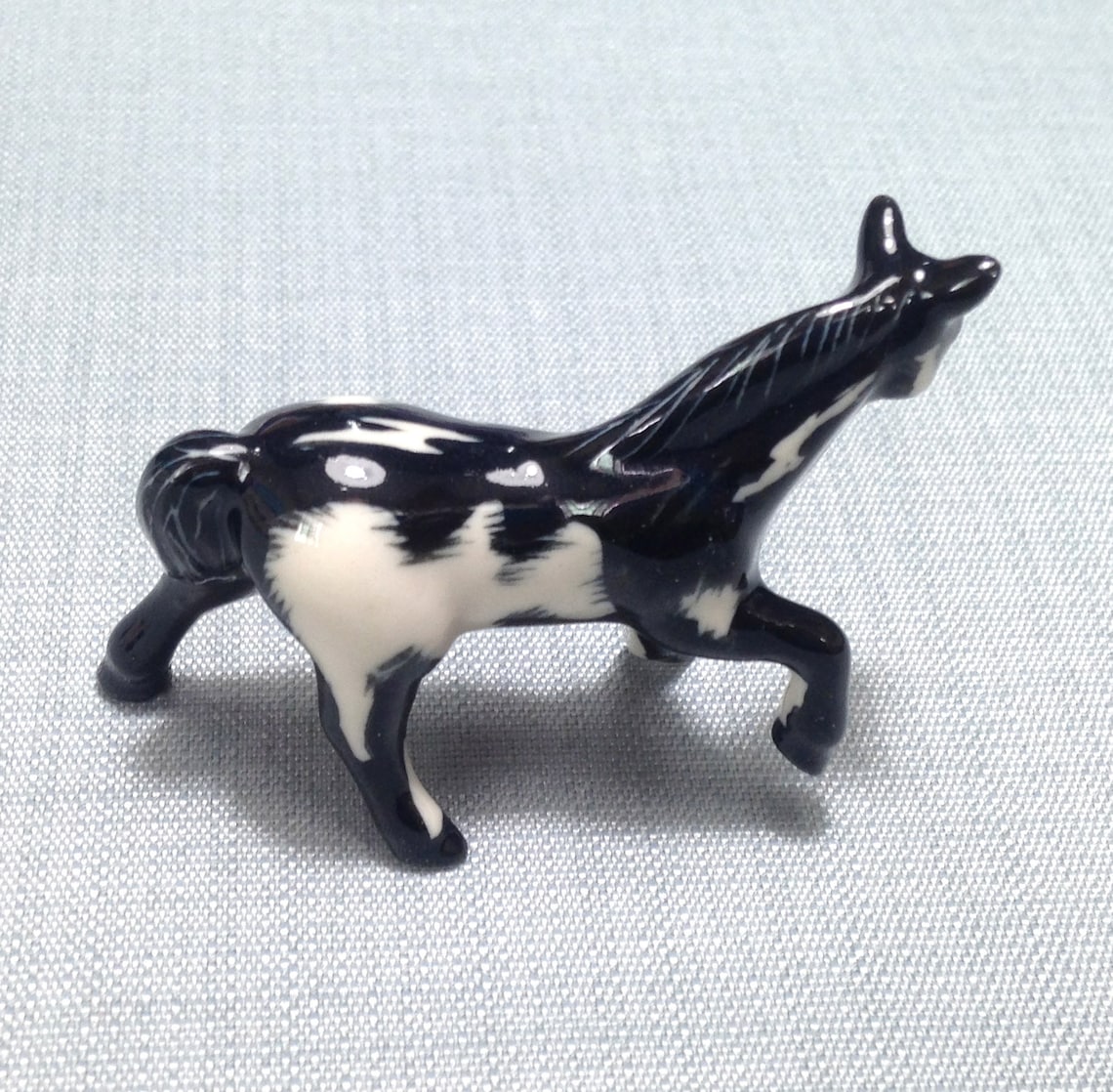 Miniature Ceramic Stallion Horse Cheval Animal Cute Little | Etsy