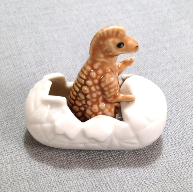 Miniature Ceramic Dinosaur Dino Baby Egg Jurassic Animal Cute | Etsy