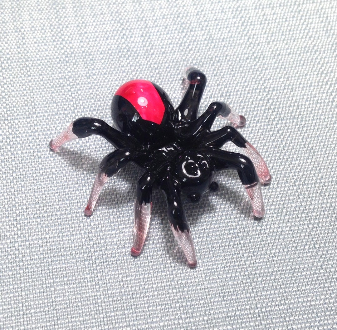 Hand Blown Glass Miniature Tarantula Tiny Animal Cute Black - Etsy Israel