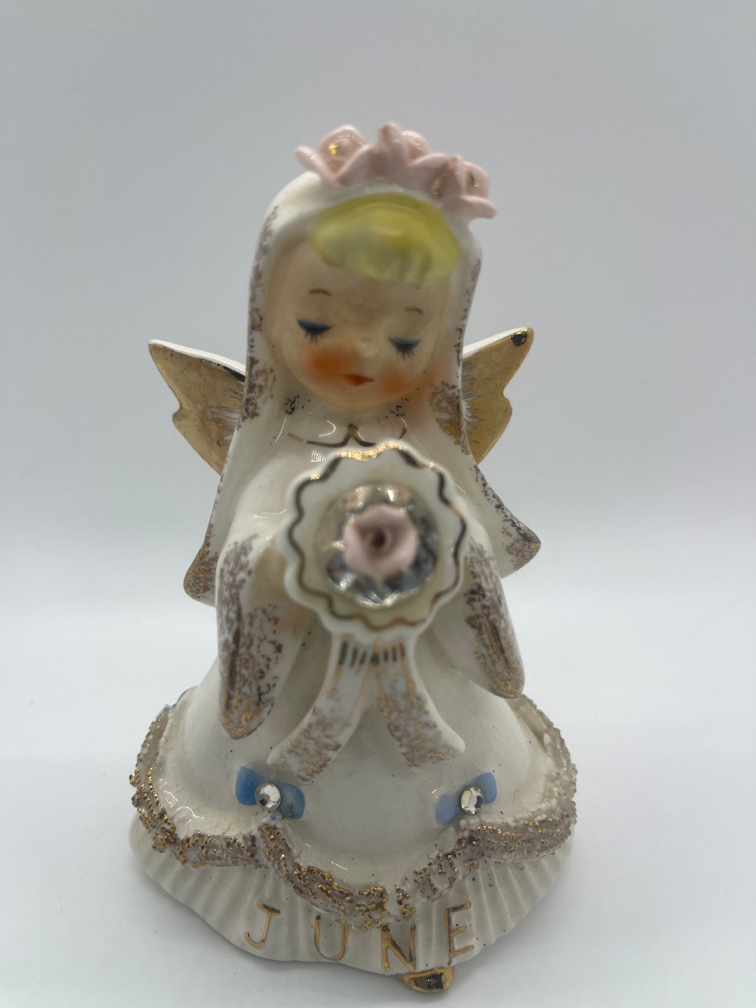 Beautiful Vintage Lefton June Angel Bride - Etsy