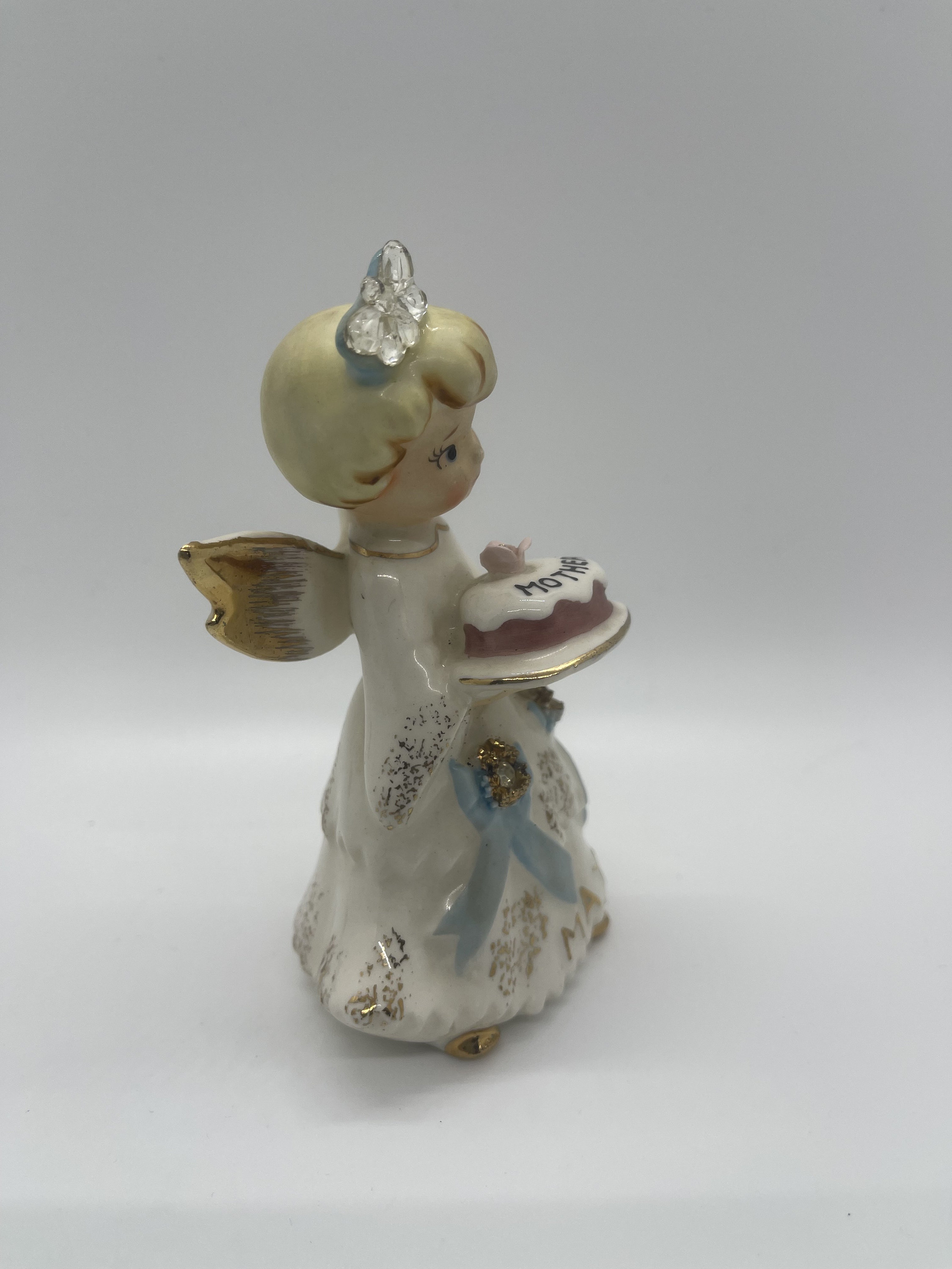 Rare May Mothers Day Angel by Lefton - Etsy