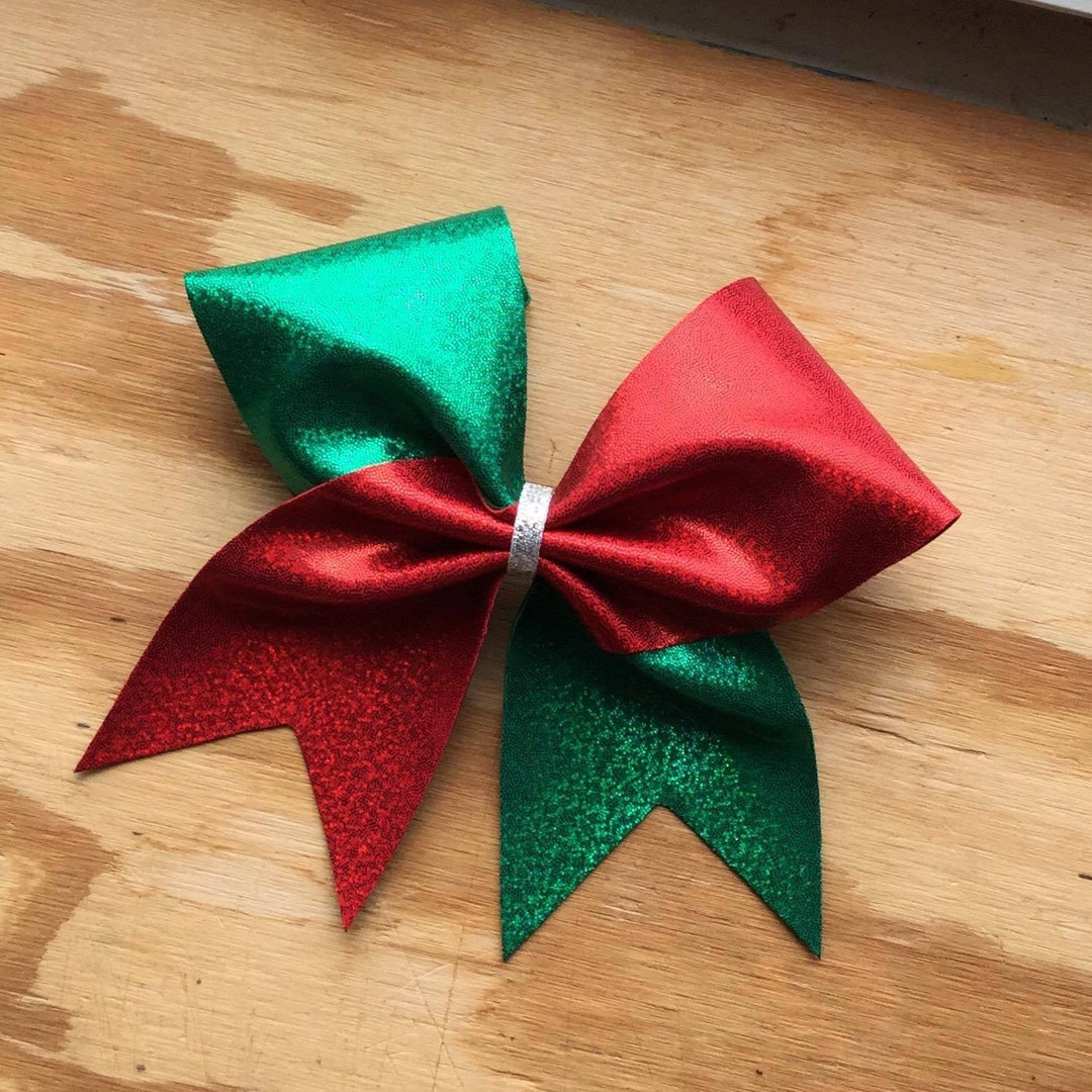 Hair Bow Barrette // Ribbon // Lycra // Spandex // Cheer - Etsy