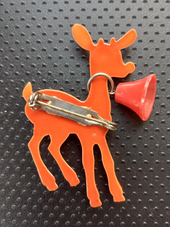 1940's Rudolph Reindeer Winking Eye Plastic Celluloid… - Gem