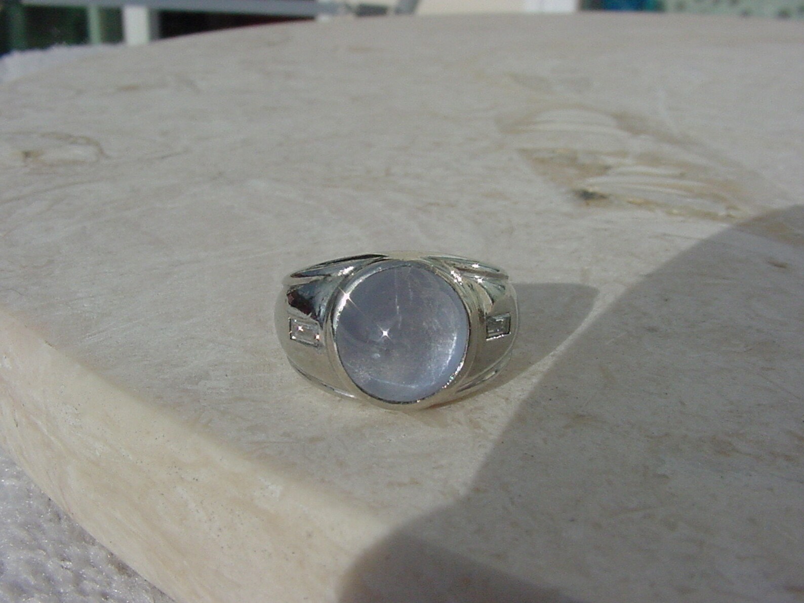 Mid 20th Century Ring With 8.56 Carat Four Ray Star Sapphire | Etsy