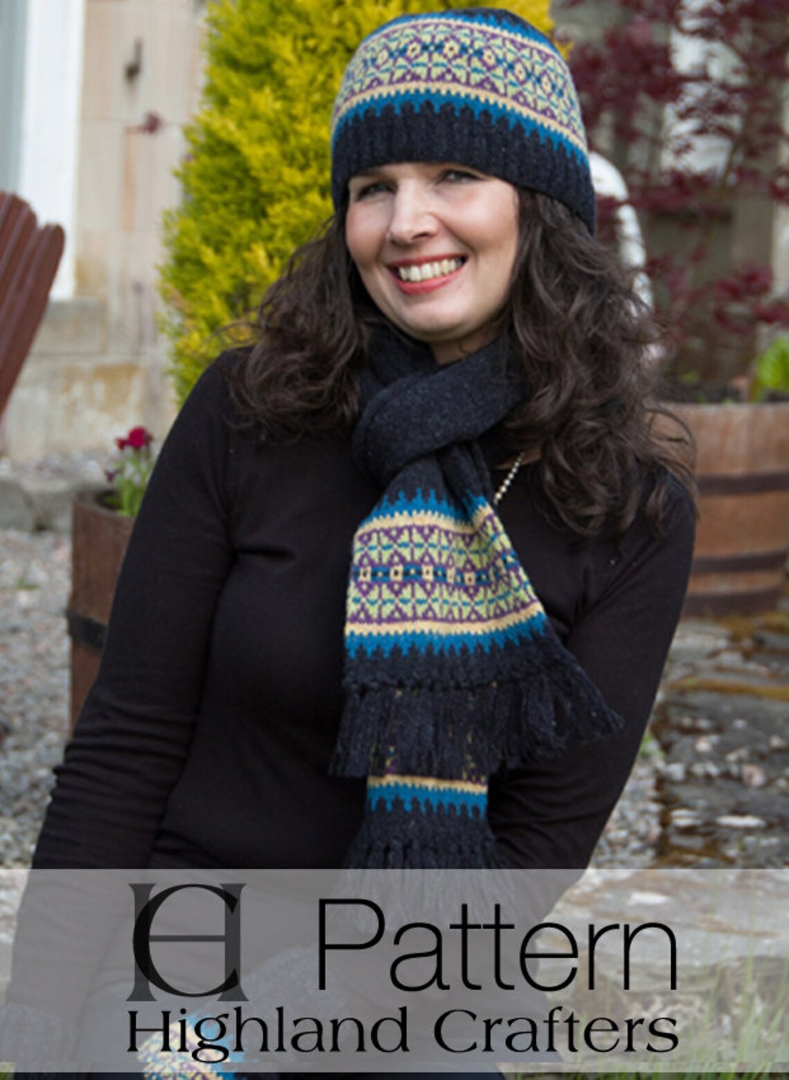 Fair Isle Scarf, Lambswool Scarf, Knitting Pattern, Knitted Scarf ...