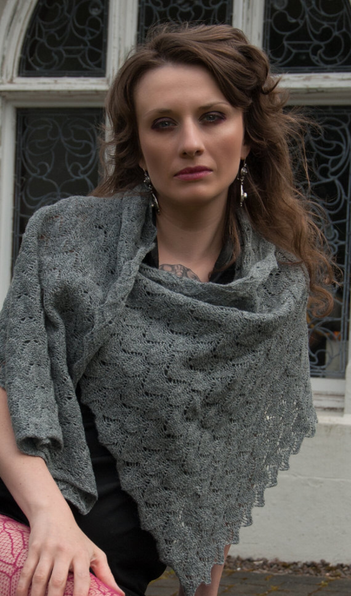 Ornate Shawl, Knitted Shawl Pattern, Lambswool Shawl, Knitting Pattern ...