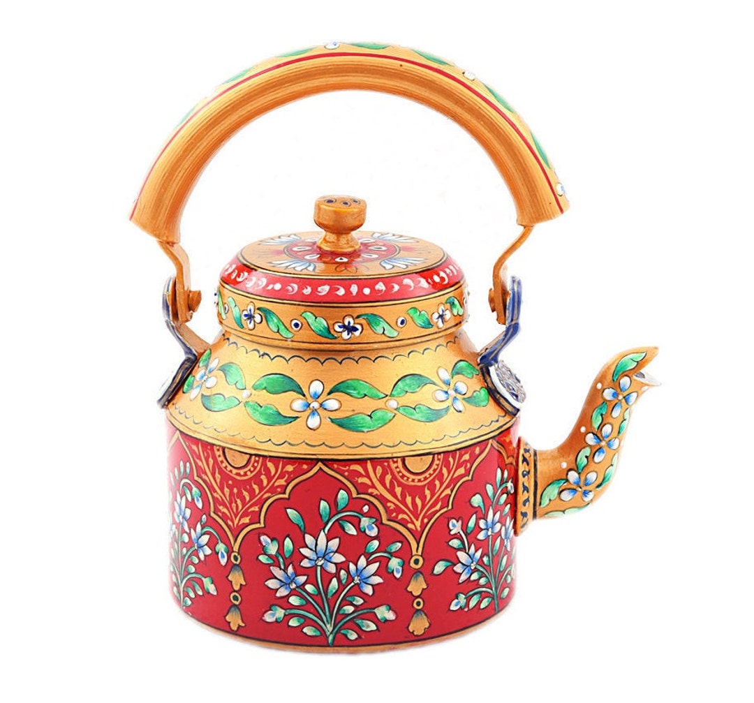 Kaushalam Hand Painted Tea Kettle : " Suramya" -aesthetically Pleasing ...